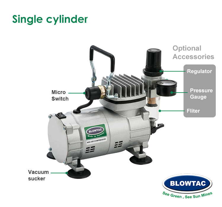 TC-20 Single Cylinder Mini Air Compressor | SUN MINES ELECTRICS CO., LTD.