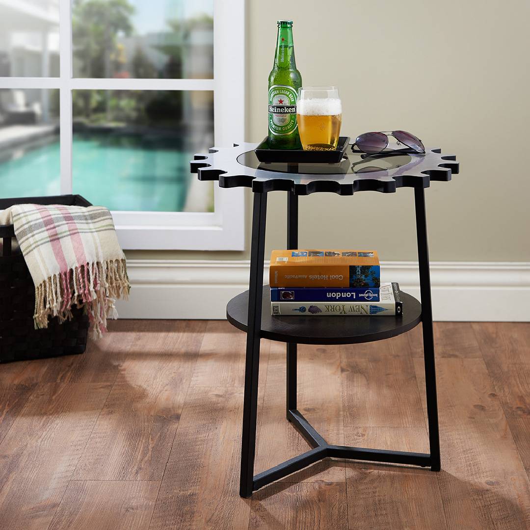 Get Double Layer Dining Table Glass Design Top Background | Furnitures ...