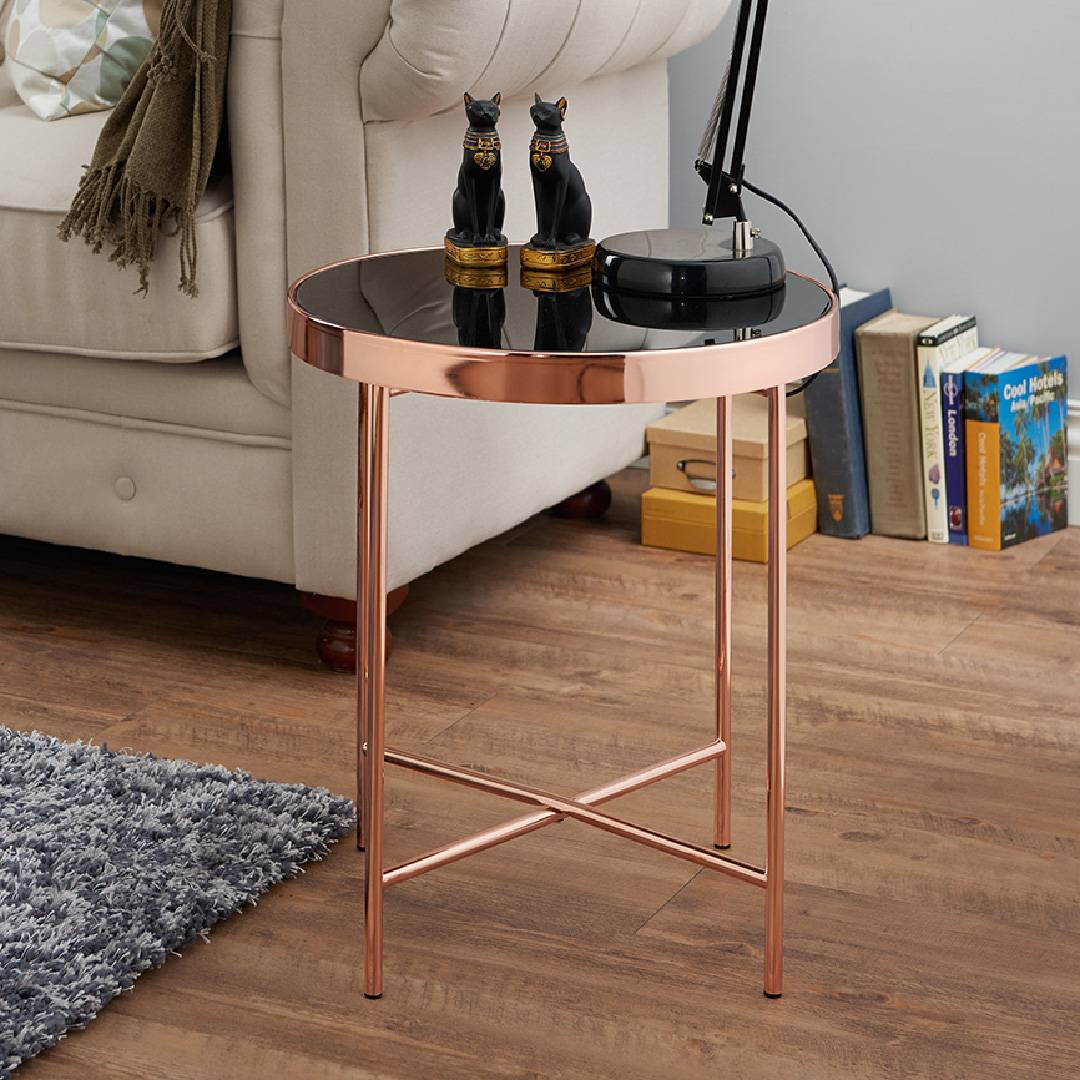 Rose Gold Living Room Furniture | Baci Living Room