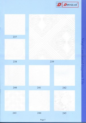 Vinyl laminated gypsum ceiling tile | Vinyl Faced Gypsum Ceiling Tiles ...