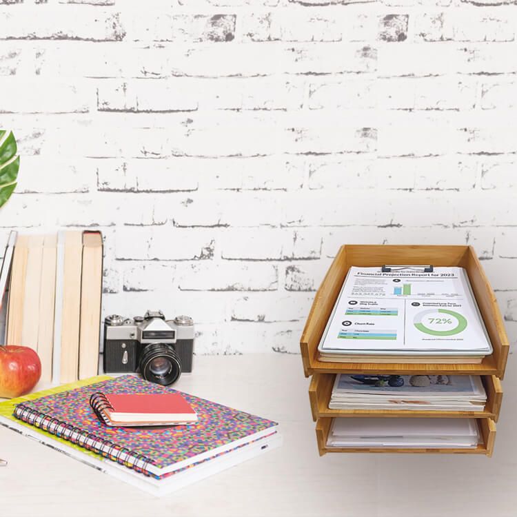 Bamboo Document Tray | Office Filing Folders Stationery Manufacturer ...
