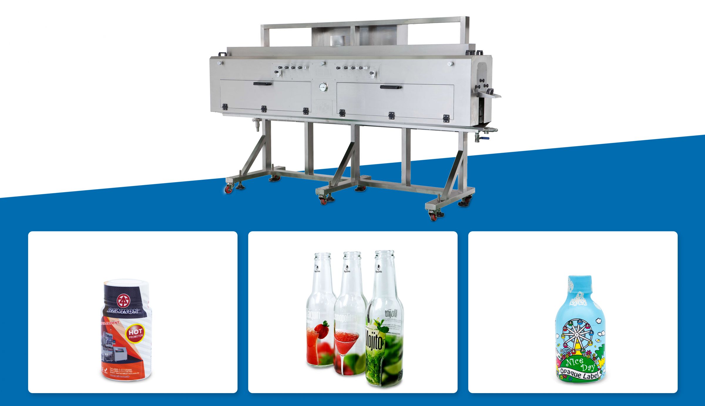 Steam Tunnel | Heat Shrink Packaging Machines Manufacturer | Benison