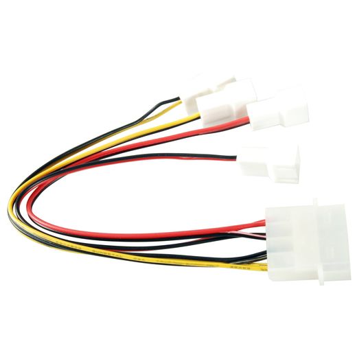 1 to 4 Fan Conversion Cable (With Speed Reduction Function) | Aluminum ...