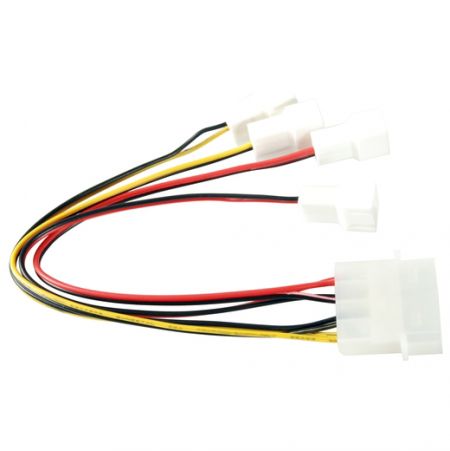 1 to 4 Fan Conversion Cable (With Speed Reduction Function) | Aluminum ...