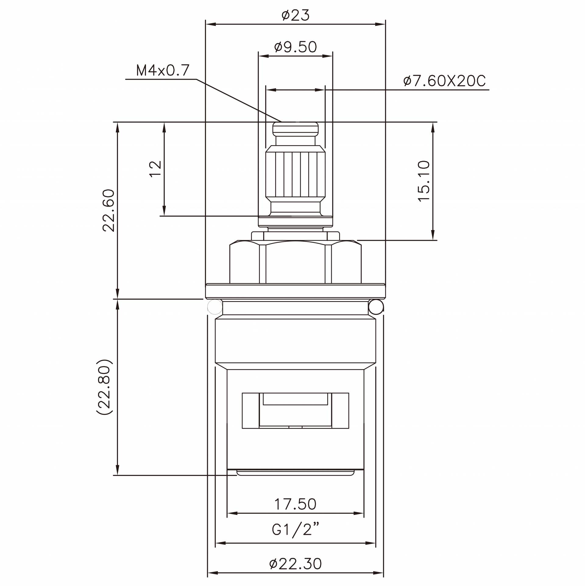1/2 Inch Brass Dua Pegangan Paip HJR Jenis 7.6 X 20C Gigi 686 Jenis ...