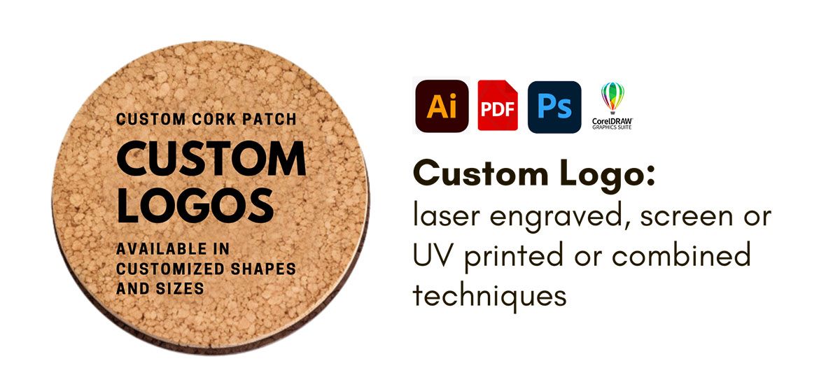 Cork Label - Cork Patch | Keychain & Enamel Pins Promotional Products ...