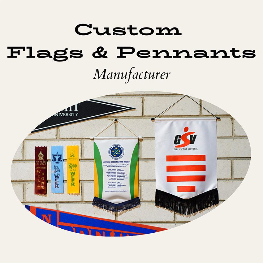 Custom Pennants - Custom Pennant Flags | Woven & Embroidered Patches ...