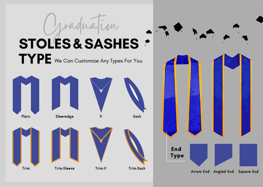 Custom Graduation Stoles and Sashes - Graduation Stoles and Sashes with ...