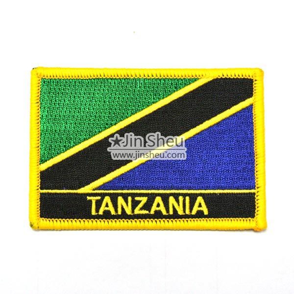 Tanzania Flag Patches - Embroidery Tanzania Flag Badges | Keychain & Enamel Pins Promotional ...