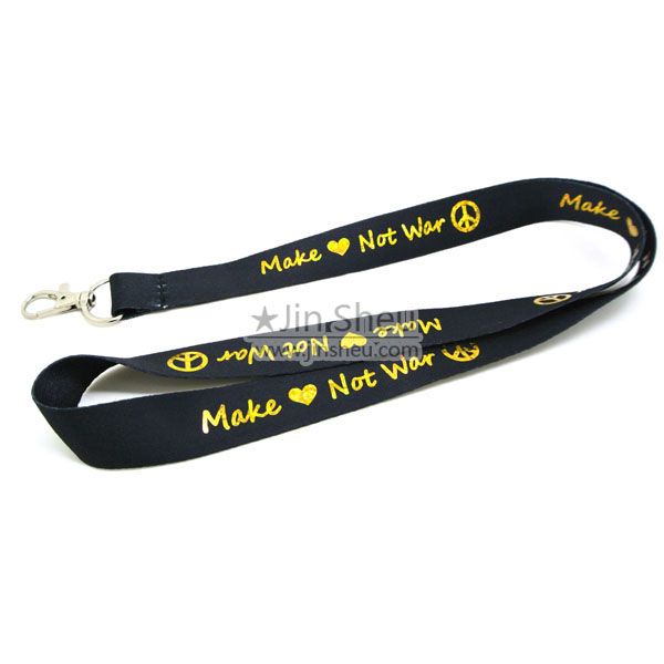 Hot Glittering Gold stamping Lanyards - Glittering Gold stamp Lanyards ...