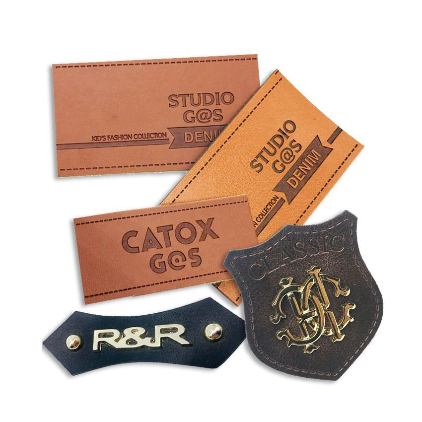 Leather Patches and Labels - Custom leather patches & labels are ...