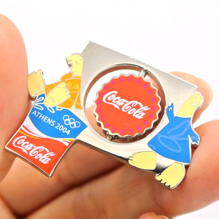 Spinning Sponsor Lapel Pins - Custom Spinning Olympic Pins | Keychain ...