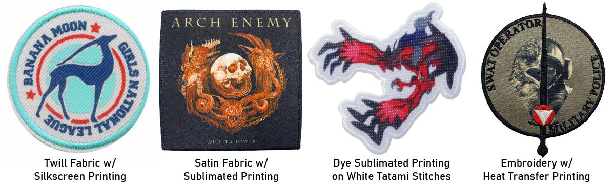 Dye Sublimated Heat Transfer Patches - Custom Sublimated Iron on ...