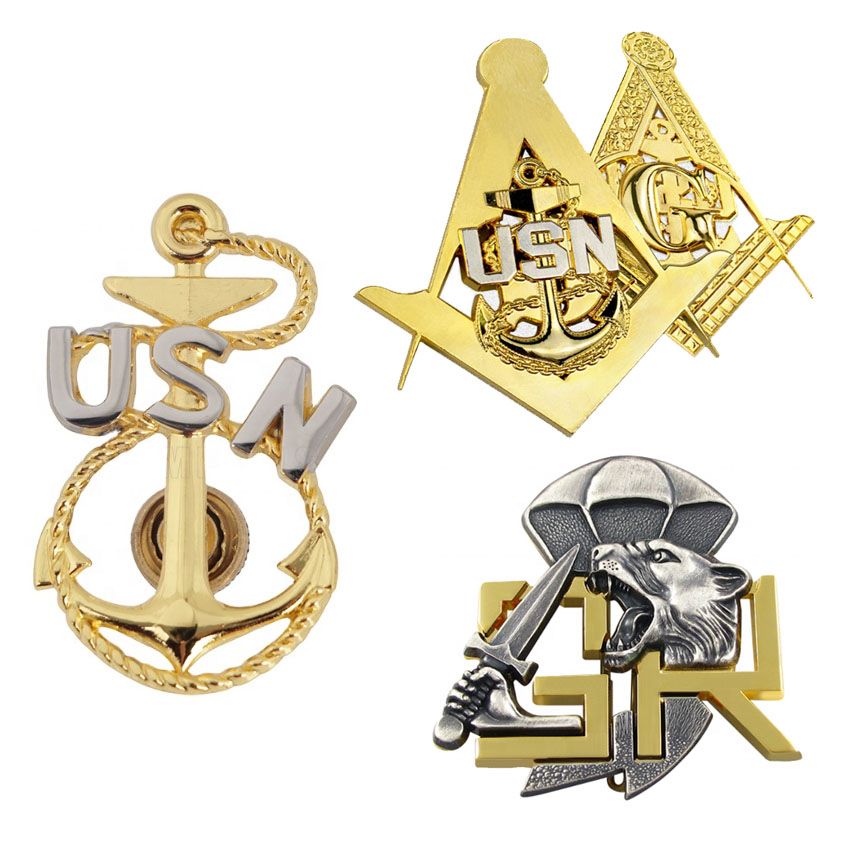 Custom Two-Toned Lapel Pin - Two Tone Color Finishing Effects | Woven ...