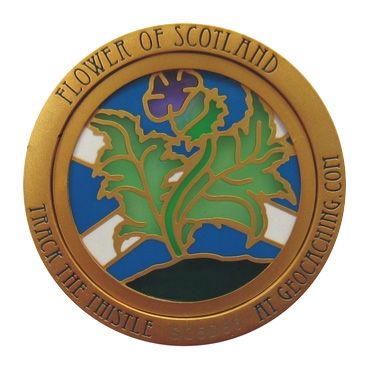 3-in-One Scotland Thistle Translucent Enamel Coin - Scotland Thistle ...