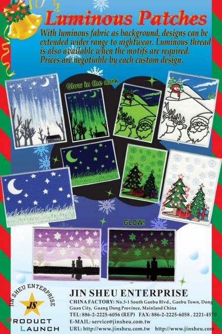 Glow in the Dark Embroidered Luminous Patches | Business Promotional ...