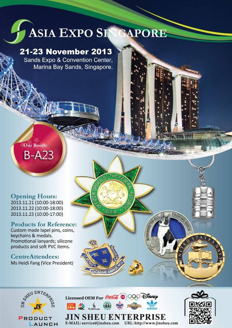 EXPO ASIA SINGAPUR 2013 | Más de 31 años como fabricante de artículos promocionales de metal y ...