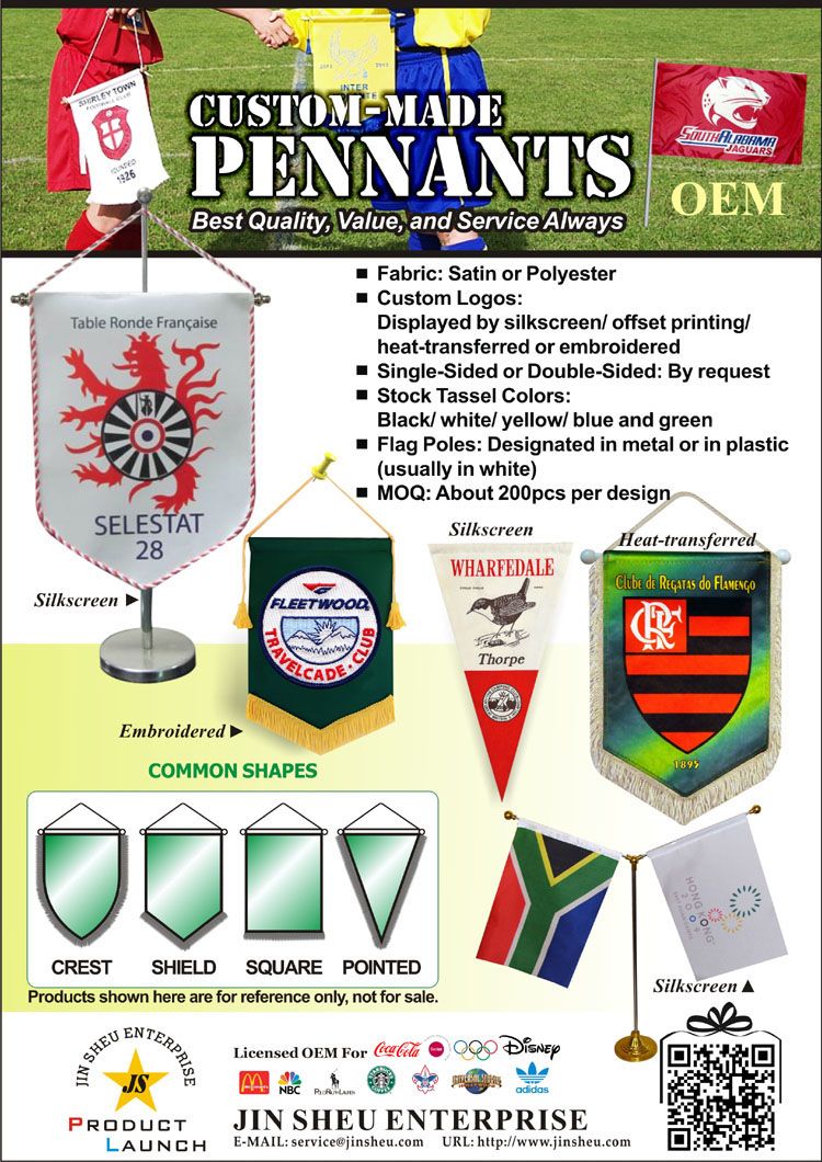 Custom Football Club Pennants Flags Banners Hanging Flags | Business ...