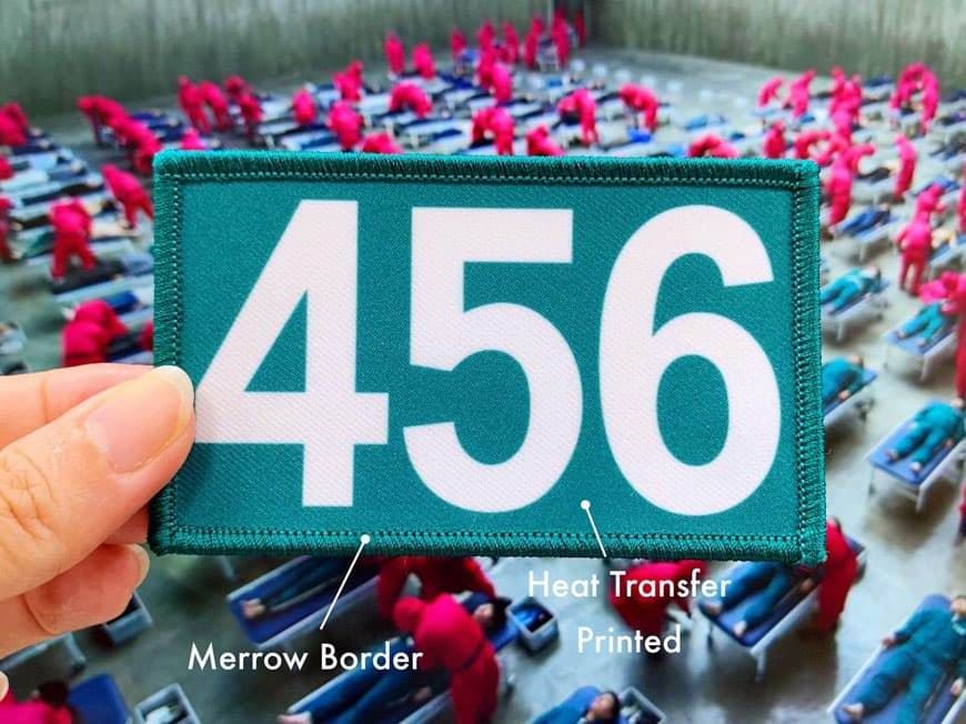 Parches numéricos del juego del calamar con respaldo autoadhesivo ...