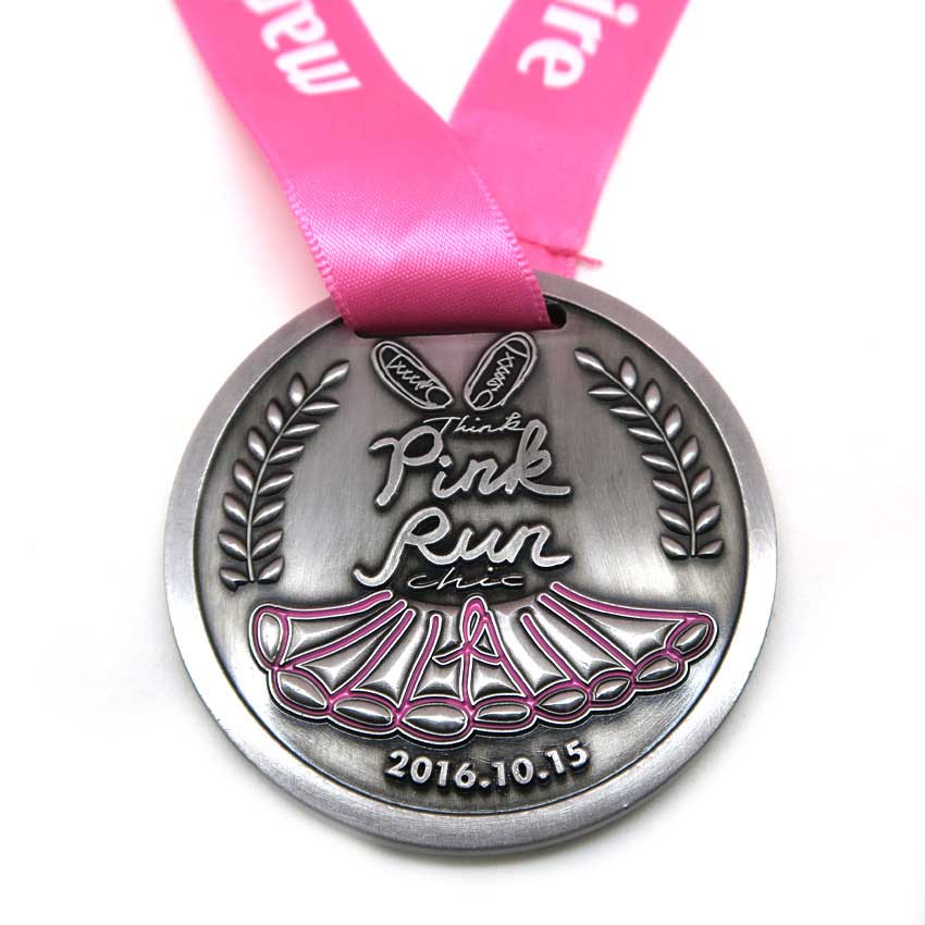 Custom Silver Medals - 21K Finisher Personalized Medal | Keychain ...
