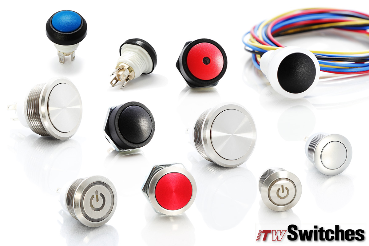 5Amp Snap Action Pushbutton Switches | 50 Years Electronic Components ...