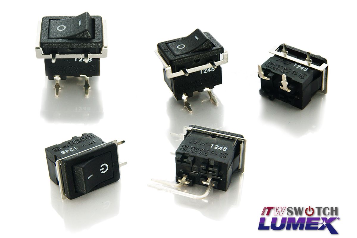 SPST High Inrush Mini Rocker Switches | Industrial Pushbutton Switches ...