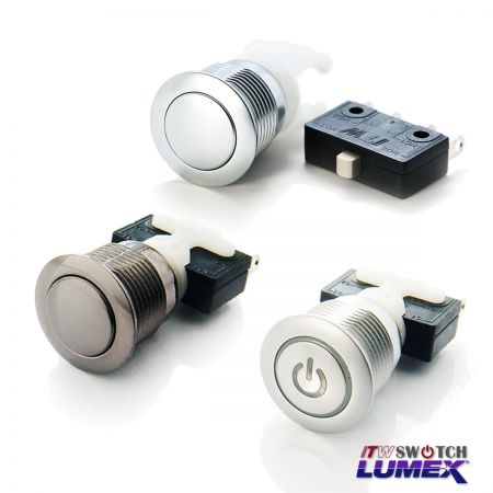 16mm High Current IP67 Rated Waterproof Push Button Switches ...