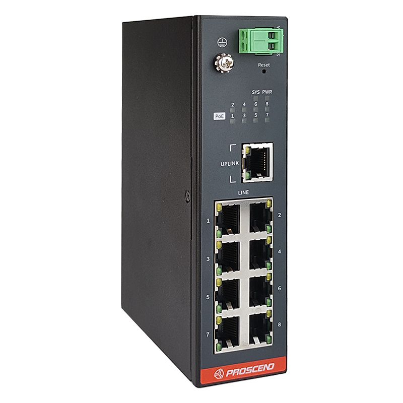 8-Port PoE Switch / Ethernet Extender | Proscend Communications Inc.