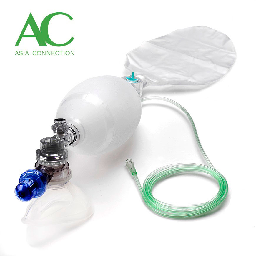 Adult Autoclavable Silicone Manual Resuscitator BVM with PEEP Valve ...