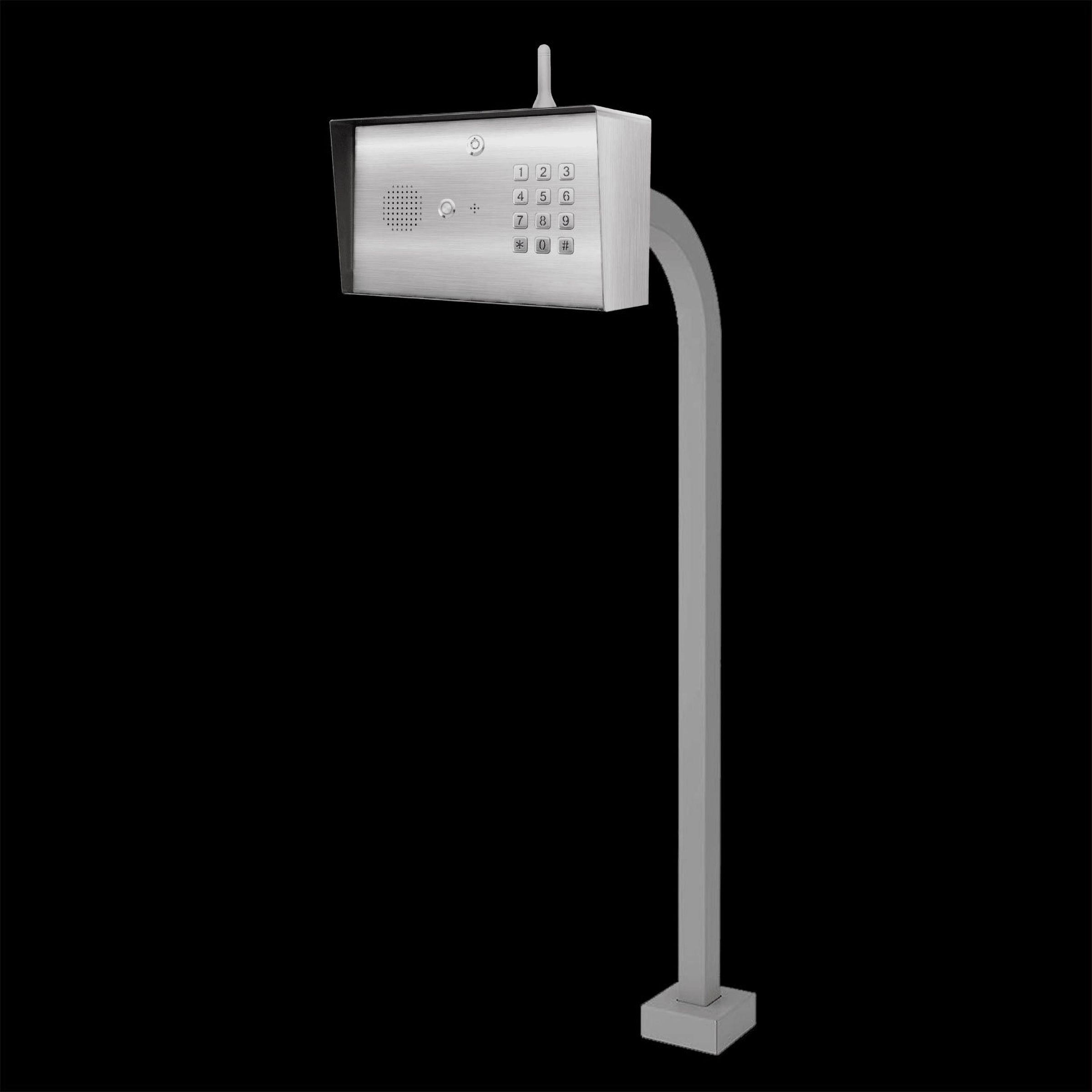 4G Stainless Steel Gooseneck Keypad intercom - LTE Keypad GSM Call Station | Made in Taiwan ...