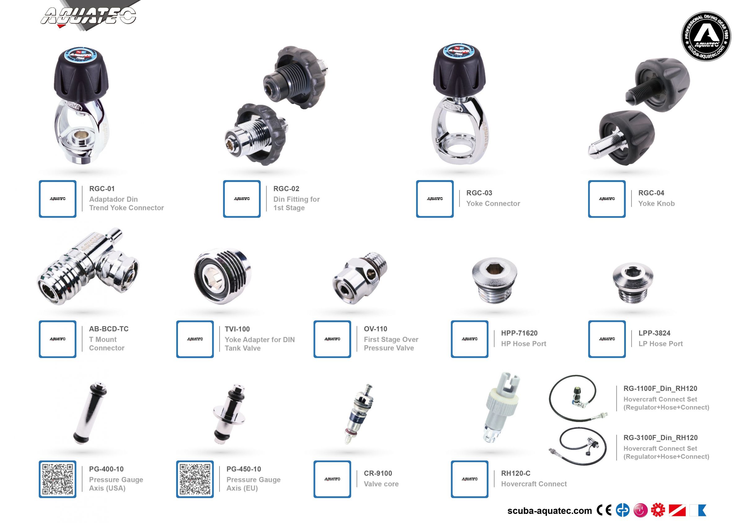 e-Catalog | Scuba Diving Equipment & Components Supplier | SCUBA AQUATEC
