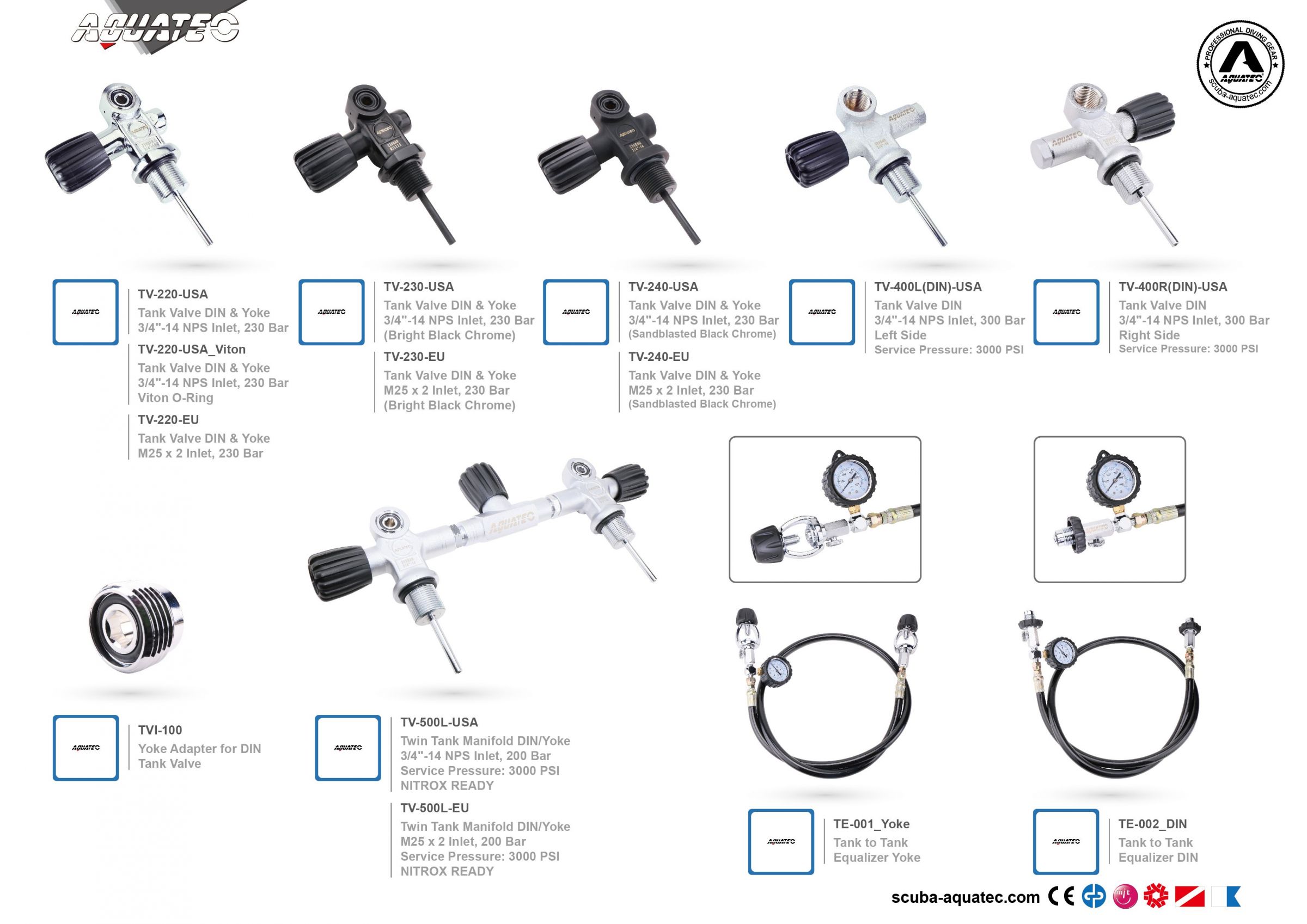 e-Catalog | Scuba Diving Equipment & Components Supplier | SCUBA AQUATEC