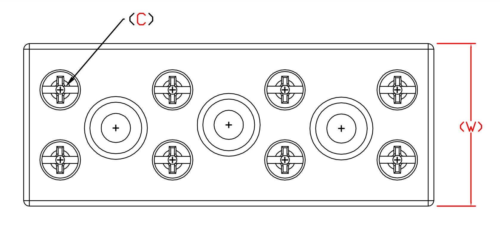 TC-6154A Panel Mounted 600V 15A 4Poles Ceramic Terminal Block ...