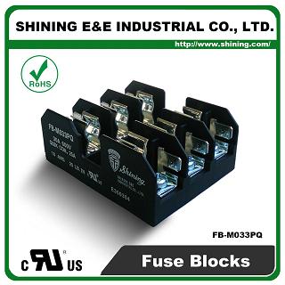 FB-M033PQ For 10x38mm Fuse 600V 30 Amp 3 Position Midget Fuse Block ...