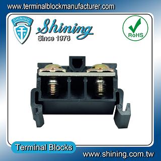 TR-40 35mm Rail Mounted Snap On Type 600V 40A Terminal Block Connector ...