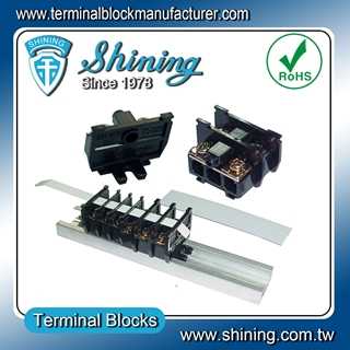 TS-025 25mm Din Rail Mounted Cassette Type 600V 25A Terminal Connector ...