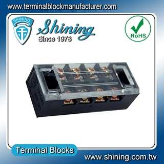 TB-2504 Panel Mounted Fixed Barrier 25A 4 Pole Terminal Block ...