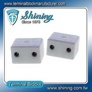 TC-152-A Panel Mounted 600V 15A 2 Pole Ceramic Terminal Block ...