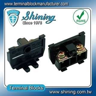 TS-025 25mm Din Rail Mounted Cassette Type 600V 25A Terminal Connector ...