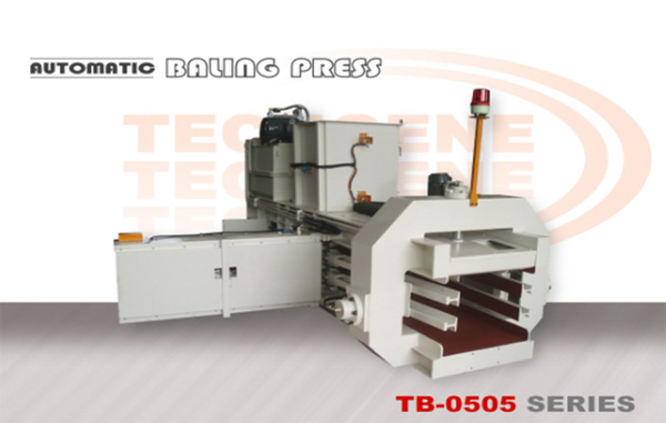 Automatic Horizontal Baling Machine TB-0505 Series Manufacturing for Cardboard, Paper and ...