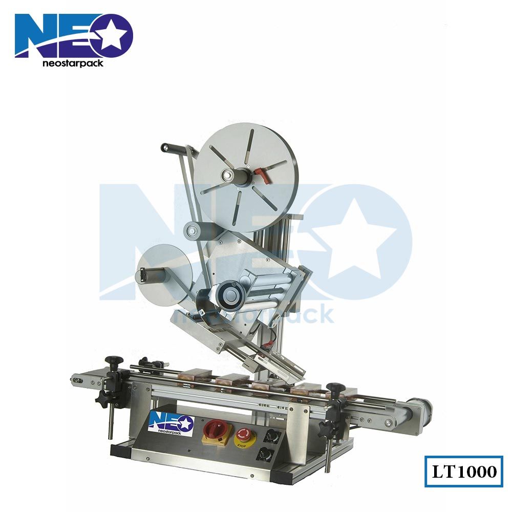 Tabletop Automatic Top Labeler - Tabletop top labeling machine,Flat box ...