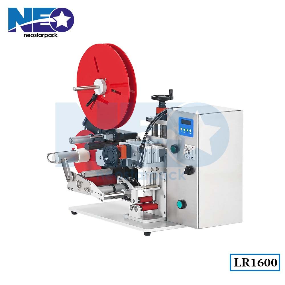 Tabletop Horizontal Round Bottle Labeler - Semi-auto horizontal round ...