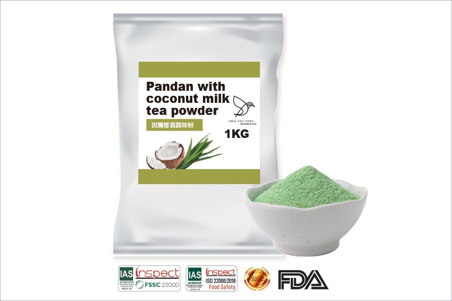 Pandan with coconut milk tea powder - Pandan with coconut milk tea ...