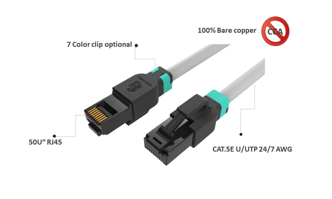 Free sample color ring Cat6 network patch cable for Cat6 patch panel