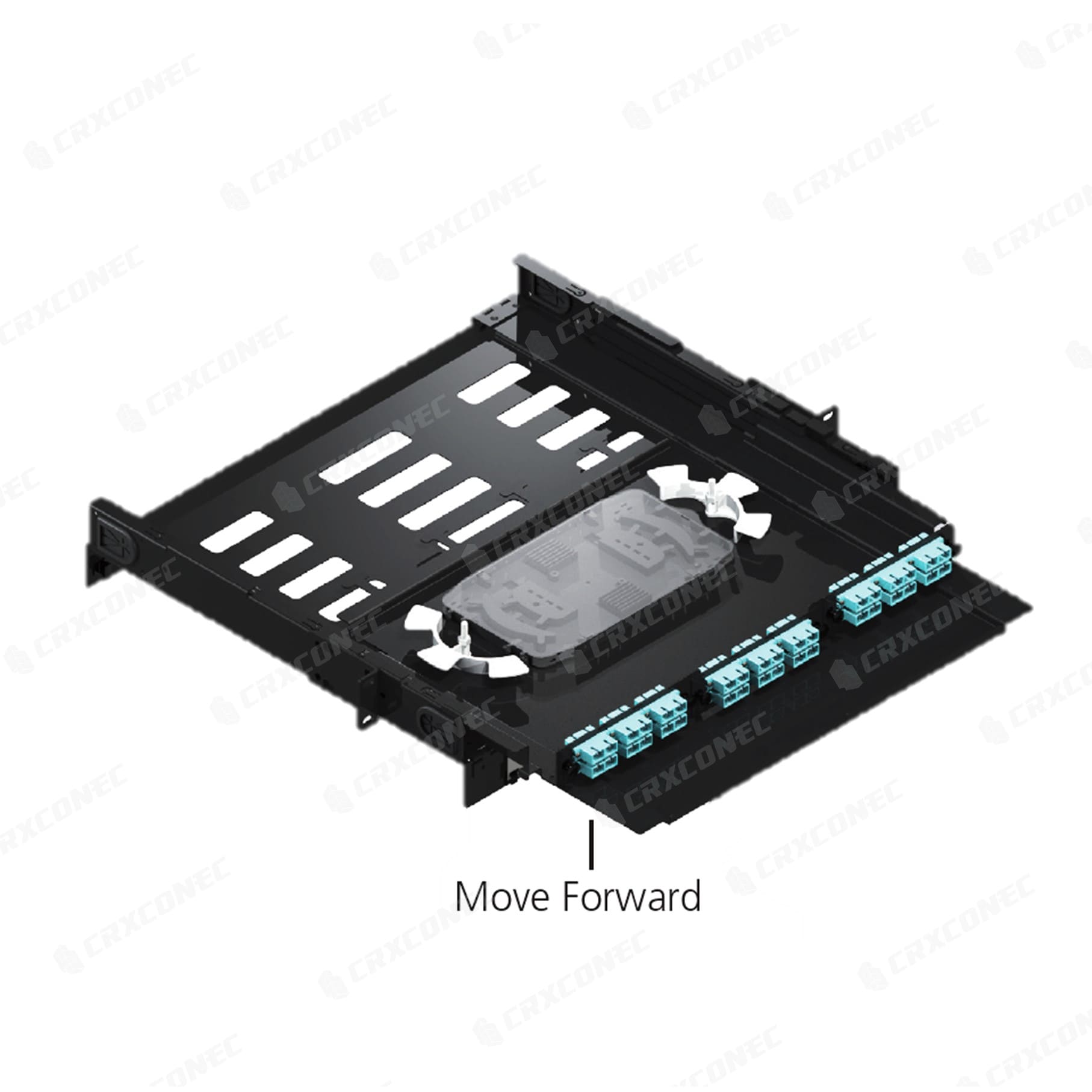 Bi-Direction Sliding LGX 3 Slot Fiber Rack Mount Panel With Front Cover ...