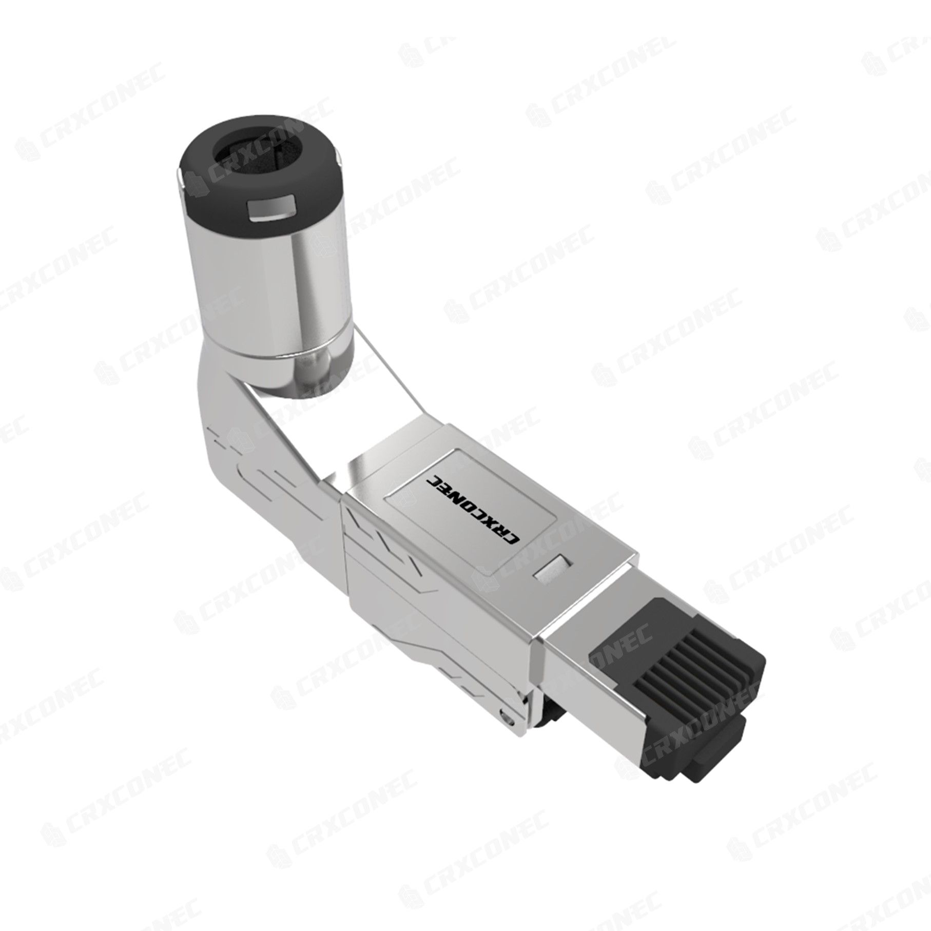 Angled Five-directional Toolless Industrial RJ45 Connector 7.5mm- 9.5mm ...