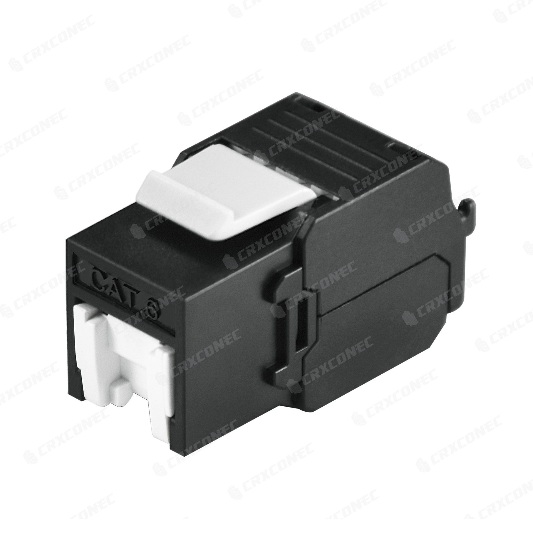 Shuttered Cat6 UTP Toolless RJ45 Keystone Jack | Custom Copper & Fiber ...