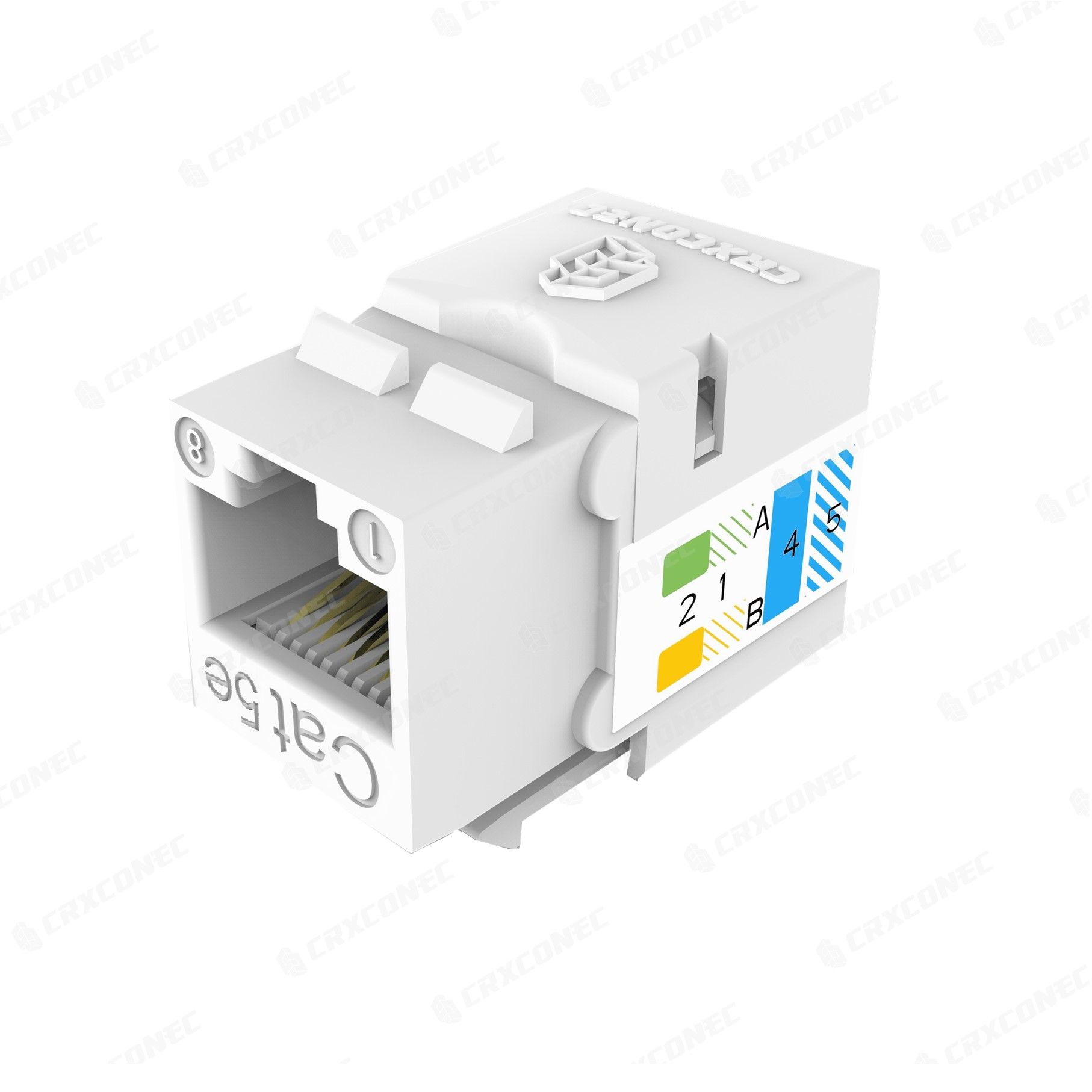 CAT5E Unshielded UTP 90 degree 110 Type Data Modular Jack | Custom ...