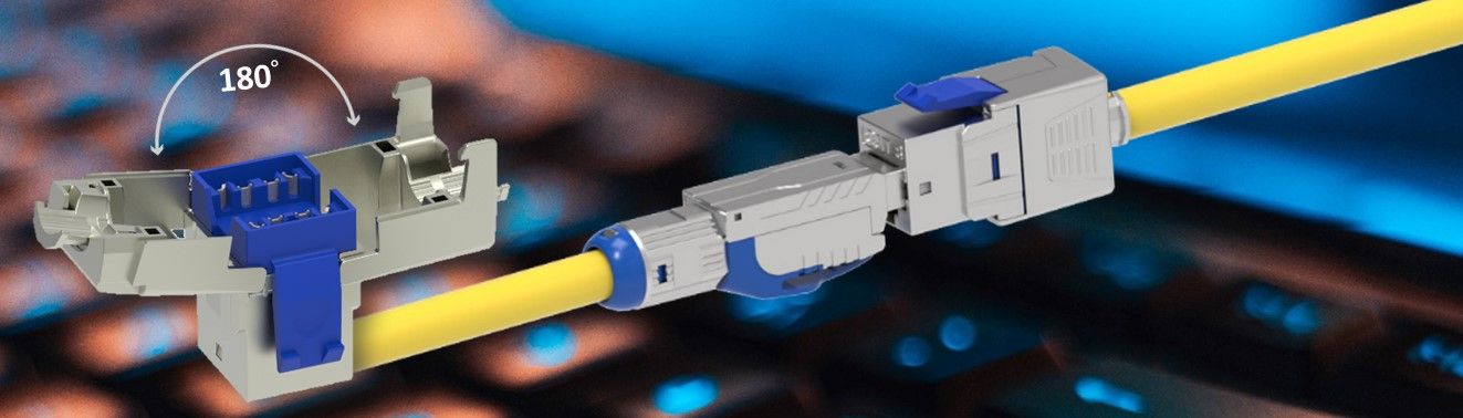 Keystone Jack Cat8 STP sem ferramentas verificado pela GHMT | Provedor ...