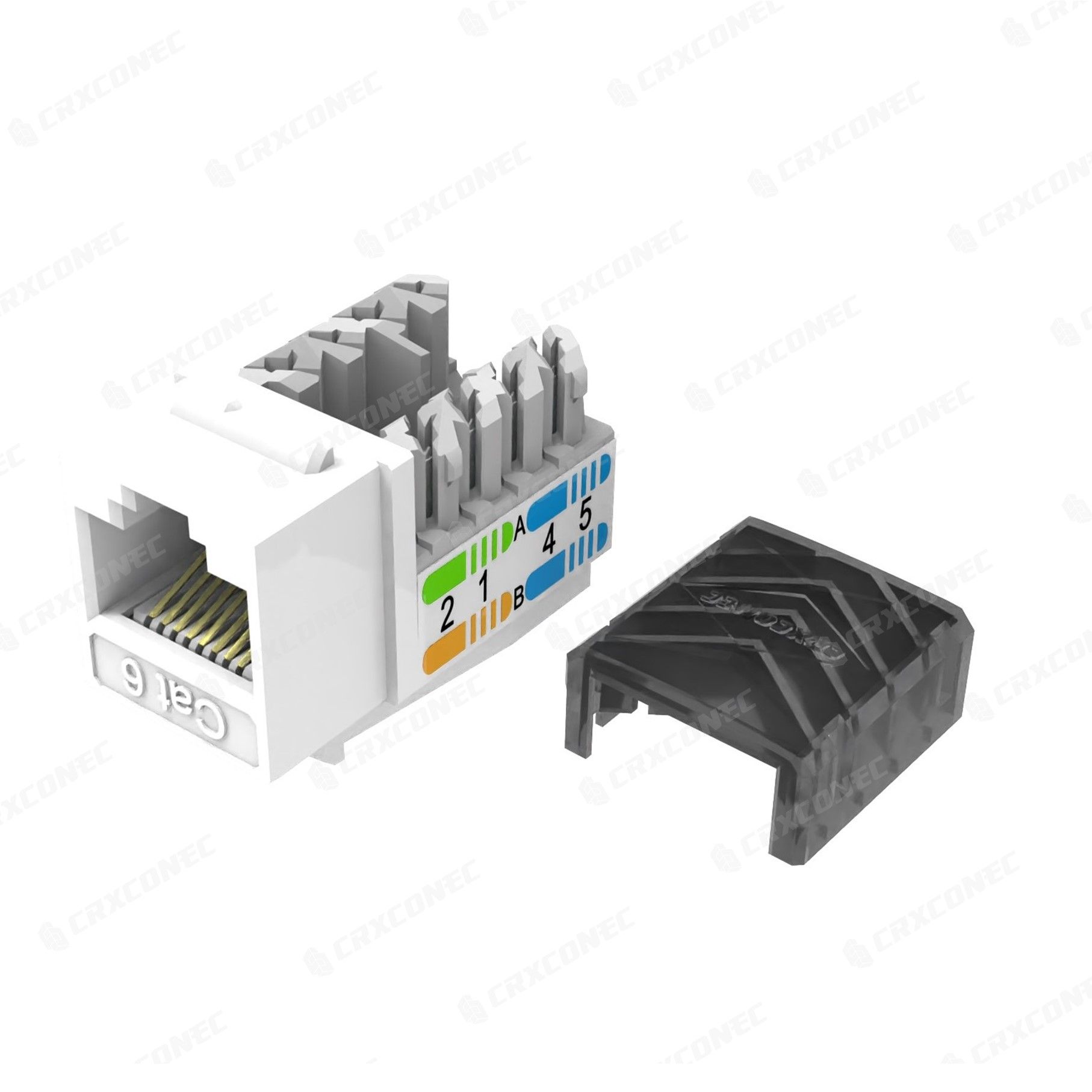 ETL verified component level 90 Degree Category 6 unshielded Keystone ...